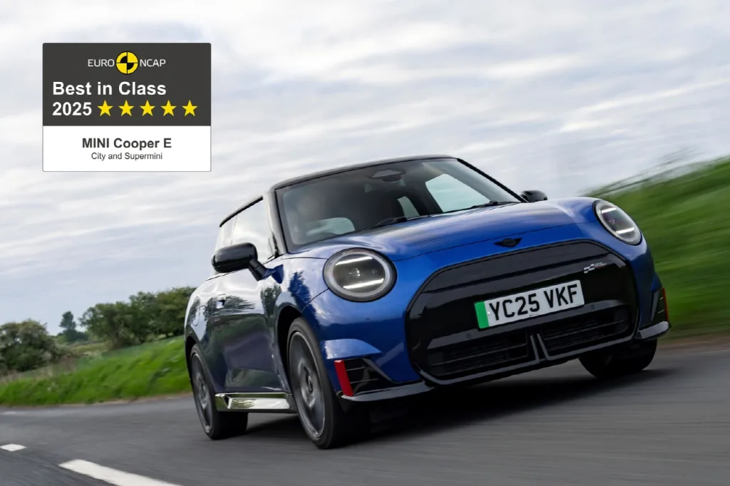 MINI Cooper Euro NCAP 2025 Safest City Supermini Selected
